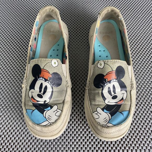 CROCS | Shoes | Crocs Disney Minnie Mouse Slip On Shoes Womens Size 9 ...